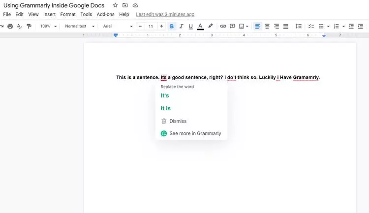 Sådan installeres og bruges grammatik i Google Docs 5706_3