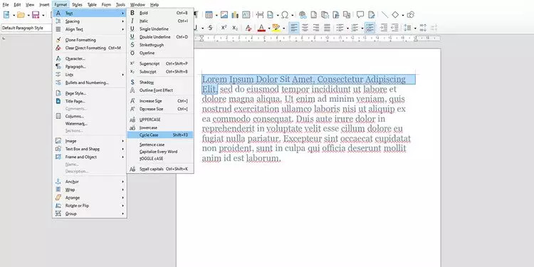 Como capitalizar texto automaticamente em 4 aplicativos populares de processamento de texto 5709_10