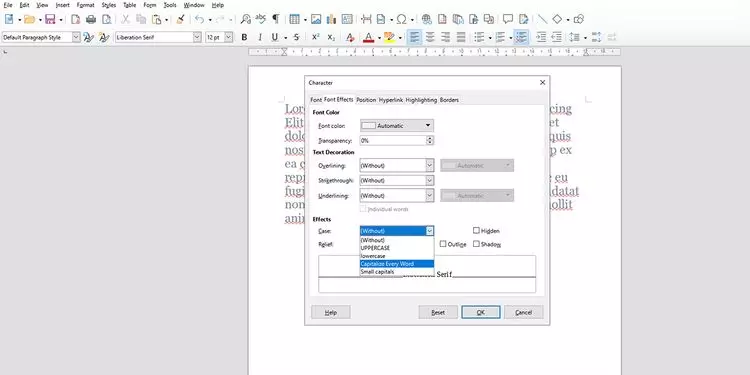 Como capitalizar texto automaticamente em 4 aplicativos populares de processamento de texto 5709_12