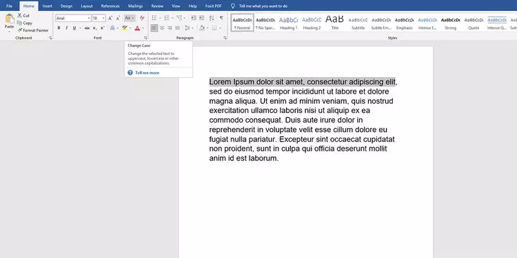 Como capitalizar texto automaticamente em 4 aplicativos populares de processamento de texto 5709_7