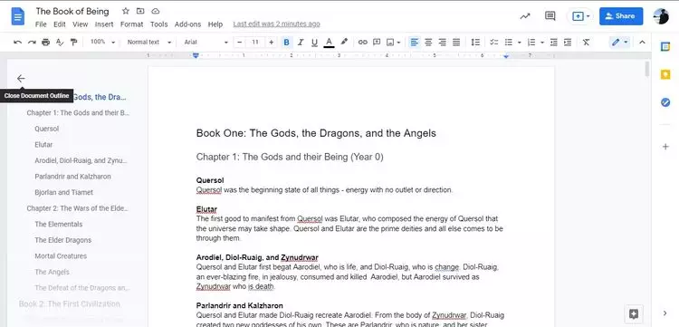 Como usar o Google Docs como um software de escrita de livros 5710_4