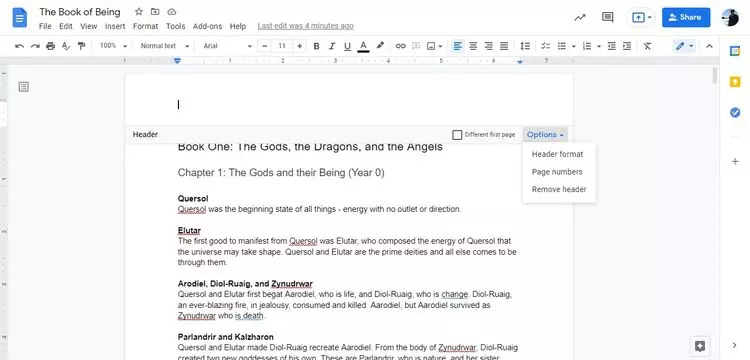 Kuidas kasutada Google Docsi raamatute kirjutamise tarkvarana 5710_8