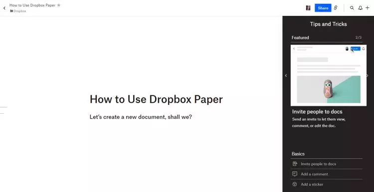 Menene Dropbox Paper? Yadda Ake Amfani Da Shi 5738_2