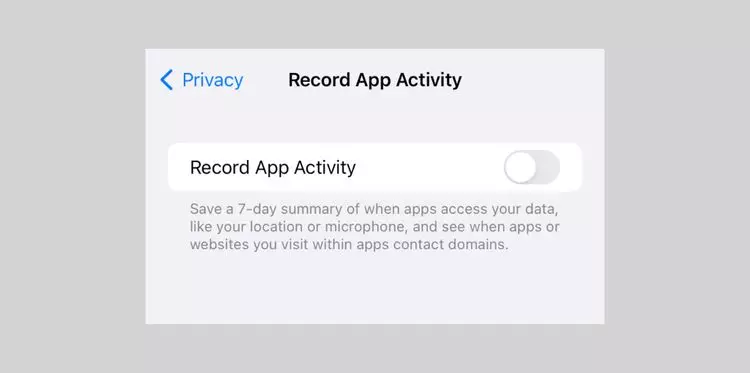 Com gravar l'activitat de l'aplicació per veure quines aplicacions d'iPhone t'espien 5740_2