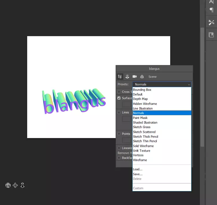 Adobe Photoshop бағдарламасында қарапайым 3D мәтінді қалай жасауға болады 5929_7