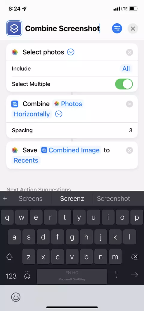 3 maneiras gratuitas de combinar várias capturas de tela lado a lado no seu iPhone 5981_20