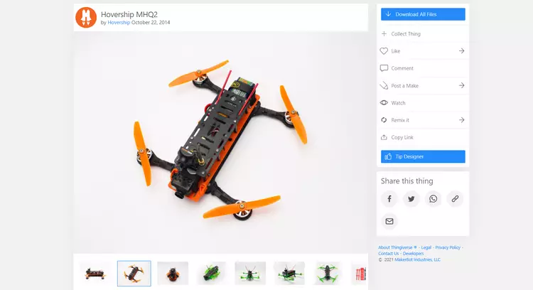 Ang Top 6 Frames sa 3D Print para sa Imong DIY Drone 6116_2