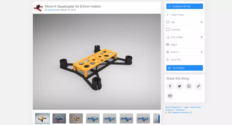 Ang Nangungunang 6 na Frame sa 3D Print para sa Iyong DIY Drone 6116_3