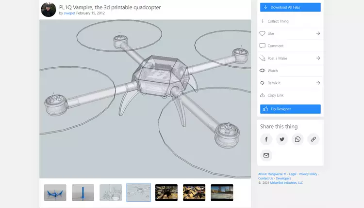 Ang Top 6 Frames sa 3D Print para sa Imong DIY Drone 6116_5