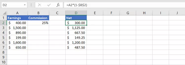 Cara Mengurangi di Excel 6117_5