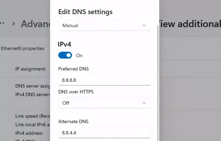 5 različitih načina za promjenu postavki DNS servera na Windows 11 6151_3