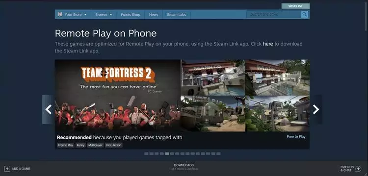 Πώς να χρησιμοποιήσετε τη λειτουργία Remote Play Anywhere του Steam 6201_7