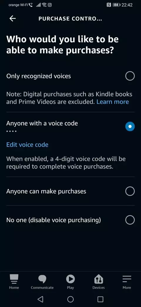Si të ndaloni blerjen aksidentale të Amazon Alexa Voice 6304_6
