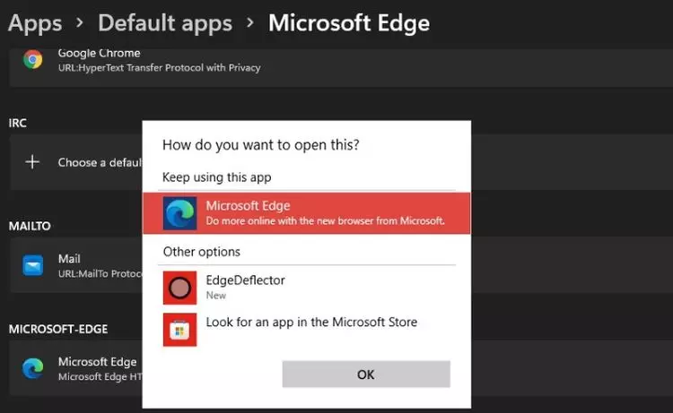 Windows 11 ඔබට Microsoft Edge භාවිතා කිරීමට ඉක්මනින් බල කරන ආකාරය 6413_2