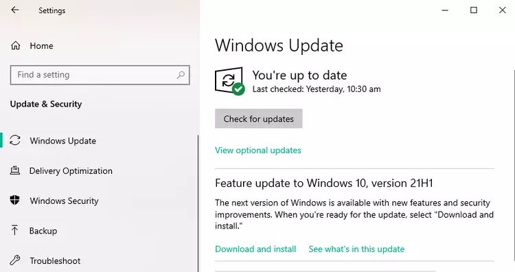 Tại sao Bản cập nhật Windows mới nhất không hiển thị trên PC của tôi? 6422_6