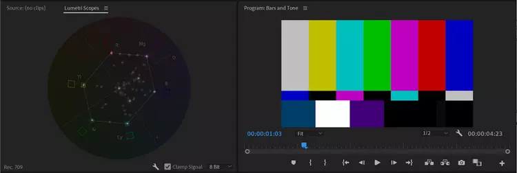 Hoe wurde de kleurde balken op televyzje neamd? 6570_4