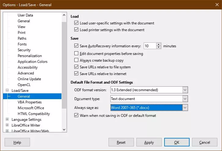 כיצד להגדיר במהירות את LibreOffice Writer כך שיפעל כמו Microsoft Word 668_6