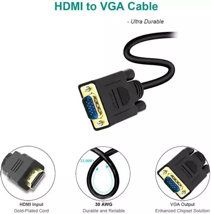 Iyo Yakanakisa HDMI kune VGA Adapter 6707_14