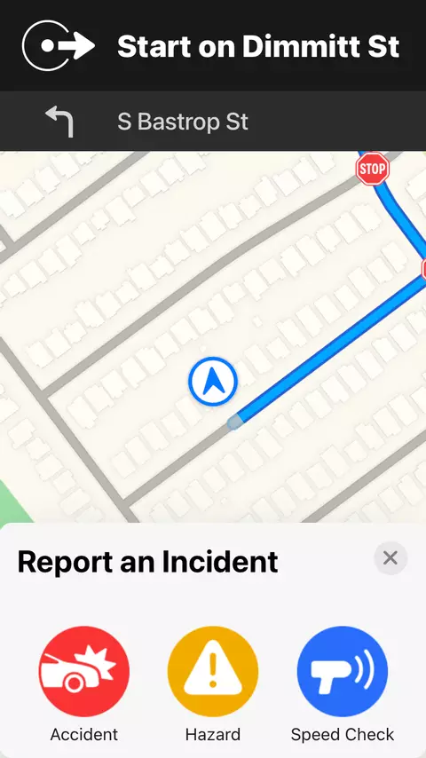 Как да докладвате за злополуки, опасности и проверки на скоростта в Apple Maps 6774_5