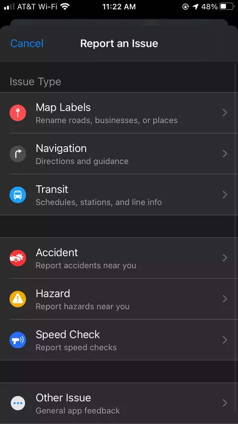 Как да докладвате за злополуки, опасности и проверки на скоростта в Apple Maps 6774_8