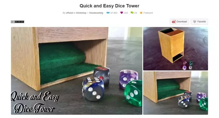 5 bestu DIY Dice Tower verkefnin til að smíða fyrir leikjakvöldið 7119_5