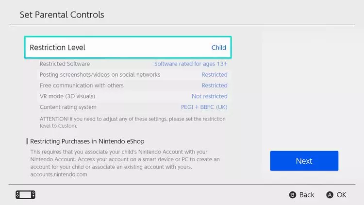 Si të konfiguroni dhe përdorni kontrollet prindërore në Nintendo Switch 7789_16