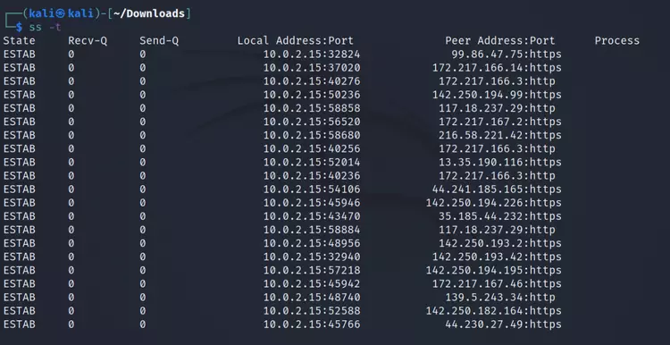 Hur man övervakar nätverksanslutningar på Linux med ss 7975_5