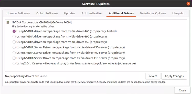 Masewera pa Linux? Nayi Momwe Mungayikitsire Madalaivala a Nvidia pa Ubuntu 8000_6