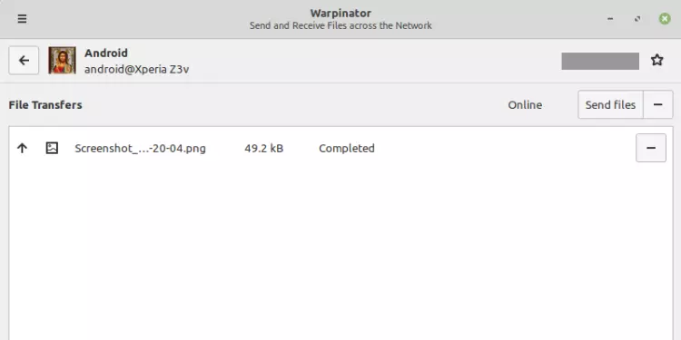Ki jan yo transfere fichye san fil ant Linux ak android ak Warpinator 8009_2