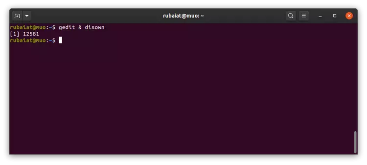 Ako spúšťať príkazy Linuxu na pozadí 8028_6