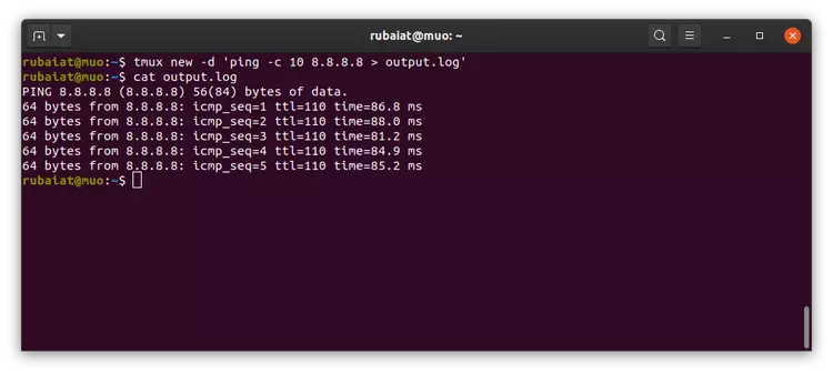 Ako spúšťať príkazy Linuxu na pozadí 8028_7