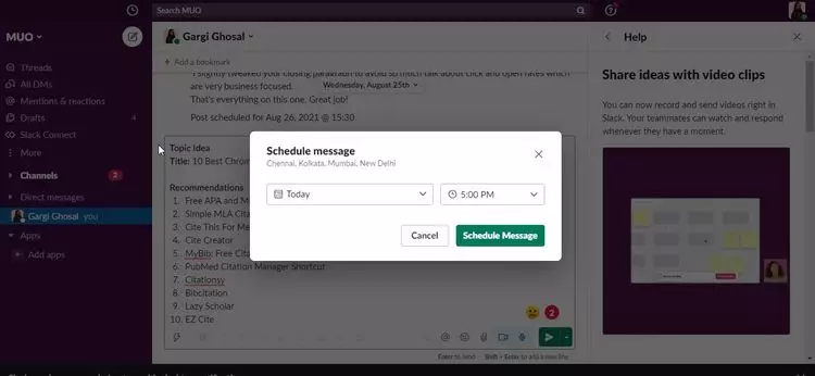 Како да закажете пораки во Slack 8217_2