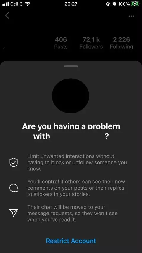 Instagram Block vs. Restrict: Milloin sinun tulee käyttää jokaista tietosuojavaihtoehtoa 828_4
