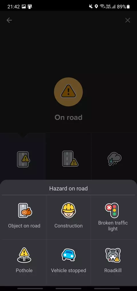 Alle måter å rapportere problemer på når du navigerer med Waze 83658_8