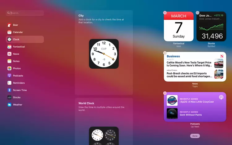 Ki jan yo sèvi ak macOS Widgets nan Sant Notifikasyon an 8420_3