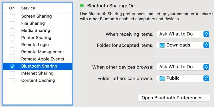 Giunsa Pagbalhin ang mga File Taliwala sa Mac ug Android Gamit ang Bluetooth 8467_2