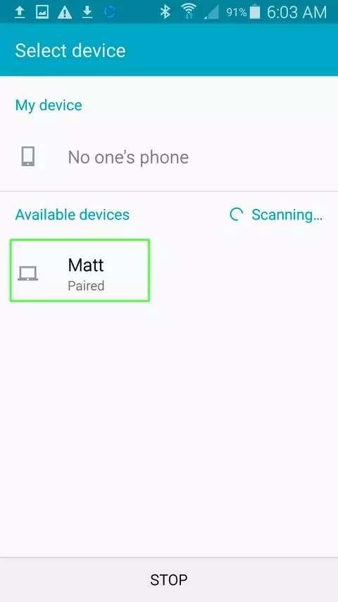 Giunsa Pagbalhin ang mga File Taliwala sa Mac ug Android Gamit ang Bluetooth 8467_5