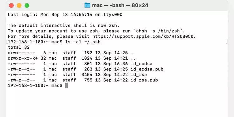 Како да користите SSH-Keygen за да генерирате SSH клуч на Mac 8469_5