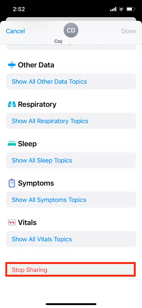 आयफोनवर हेल्थ शेअरिंग म्हणजे काय आणि तुम्ही ते कसे वापरता? 8722_9
