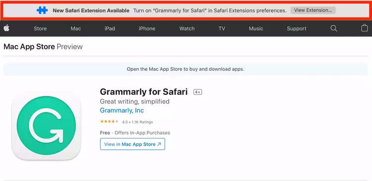 Cómo instalar y usar la extensión Grammarly en Safari 8743_3