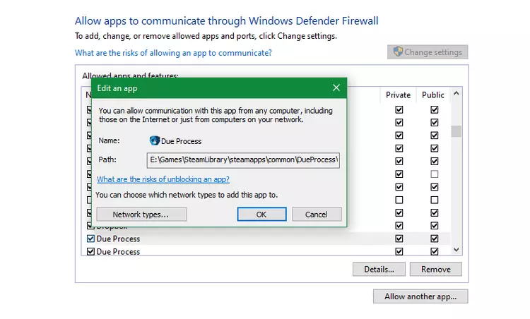 Fa'afefea ona fa'ataga polokalame e ala ile Windows Firewall 8918_4