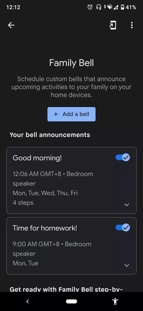 Ինչպես կարգավորել Family Bell-ը ձեր Google Nest-ի կամ Google Home բարձրախոսի վրա 922_9