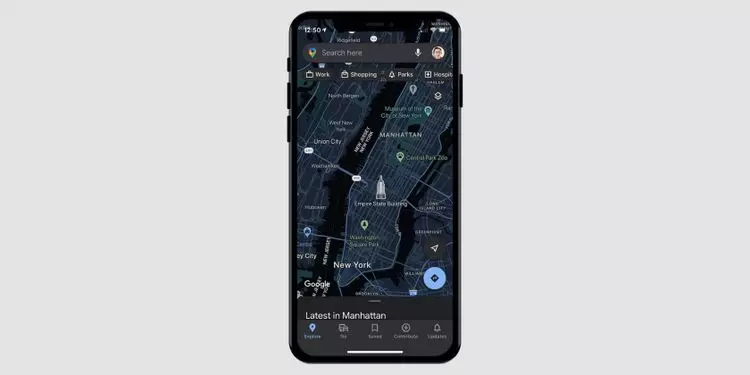 iOS இல் Google Maps ஒரு இருண்ட பயன்முறையைப் பெறுகிறது... இறுதியாக 9468_2