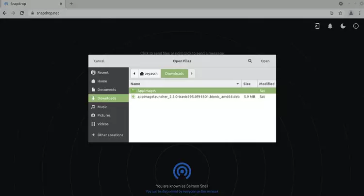 Cómo transferir archivos entre Linux, Android e iOS usando Snapdrop 9568_3