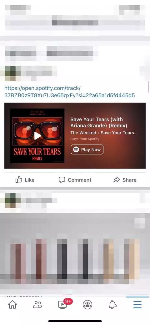 Orain Spotify entzun dezakezu Miniplayer batean Facebook aplikazioan 9836_3