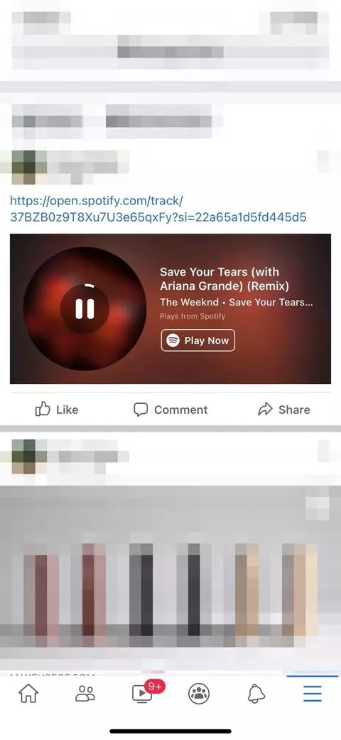 Orain Spotify entzun dezakezu Miniplayer batean Facebook aplikazioan 9836_4