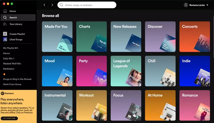 របៀបរុករកកម្មវិធី Spotify Desktop 9843_6