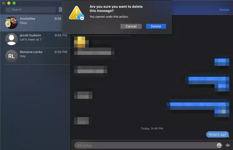 Paano Tanggalin ang mga iMessage sa Iyong Mac 9891_3