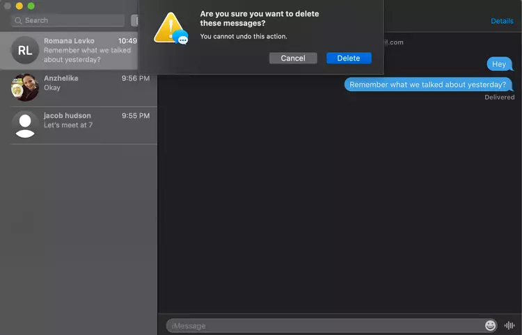 如何在 Mac 上刪除 iMessages 9891_4