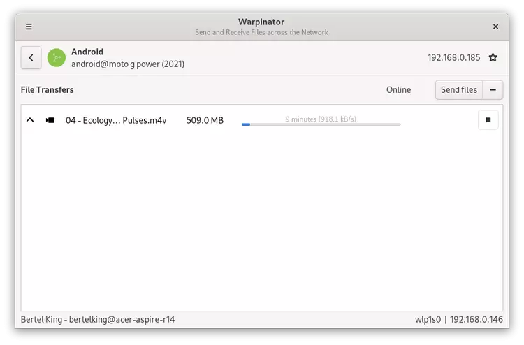 KDE Sopọ vs Warpinator: Ewo ni o dara julọ fun Awọn gbigbe faili? 9918_9